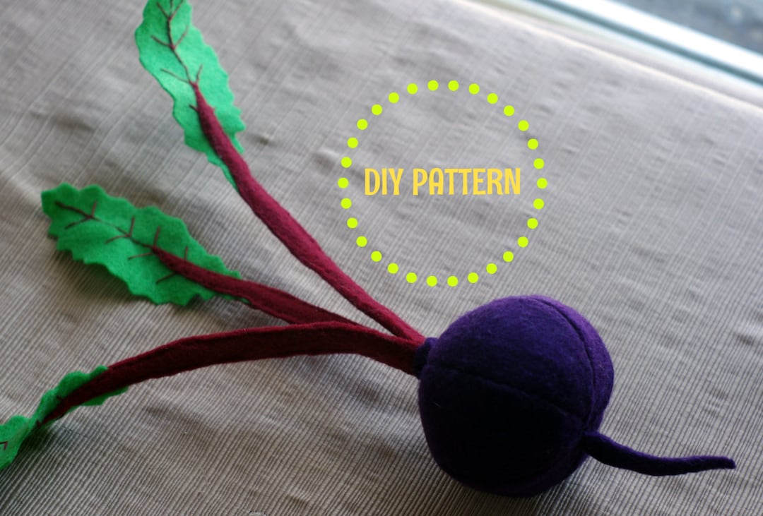 DIY PDF Pattern Download - Realistic Waldorf Inspired Felt Beet Play ...