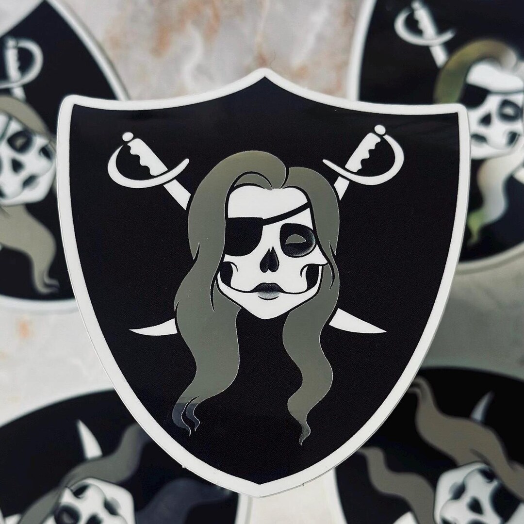 Raiderette Mirrored Vinyl Sticker - Etsy