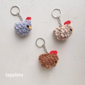 Plush Mini Chicken Keychain, Cute Tiny Chicken Toy, Purse Charm ...
