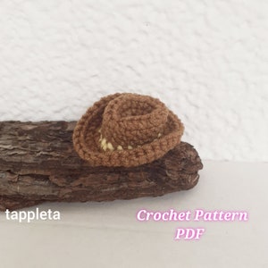 Cowboy Hat Crochet Pattern, Mini Cowboy Hat, Mini Cowgirl Hat Pink ...