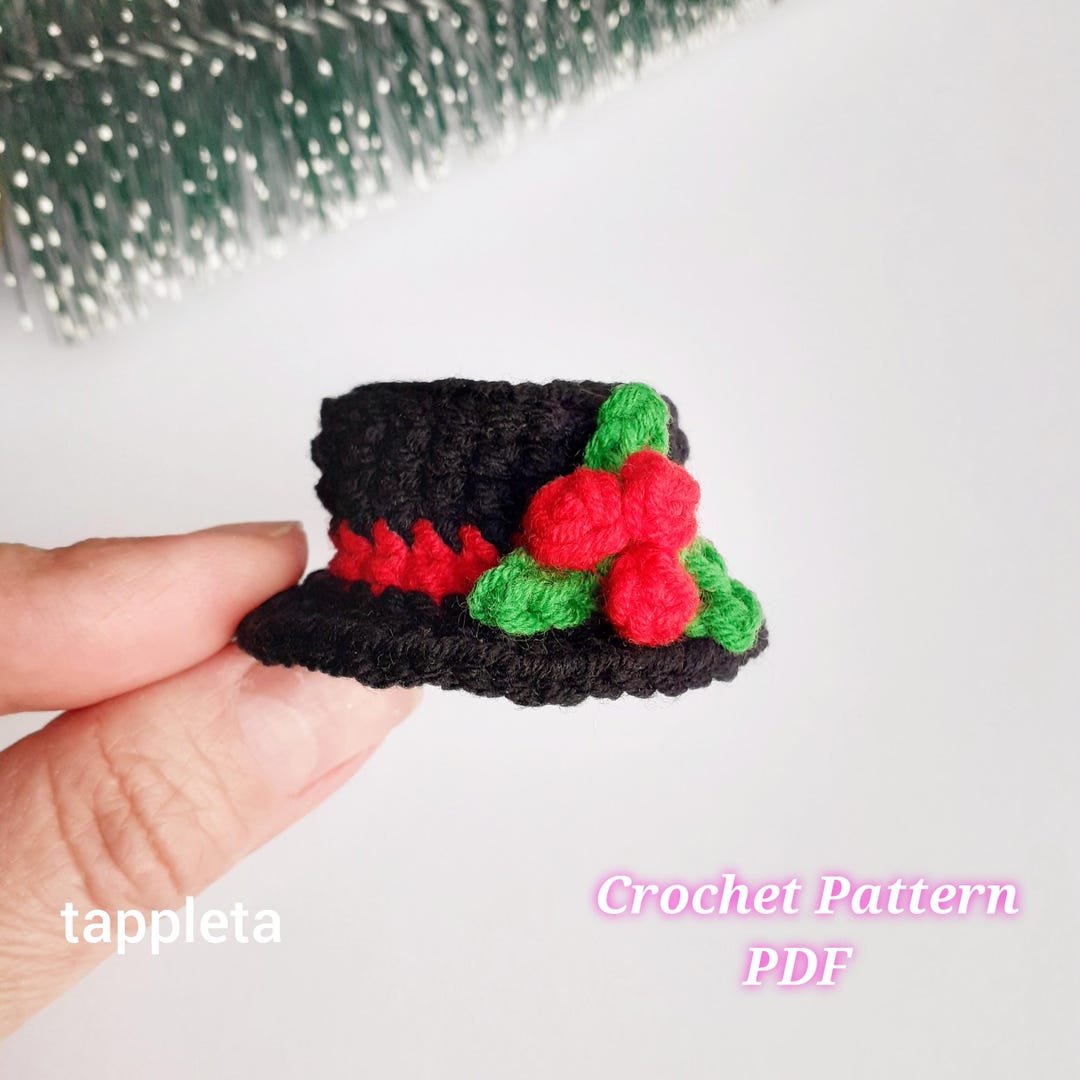 Mini Snowman Hat Crochet Pattern, Snowman Amigurumi Hat Ornament ...