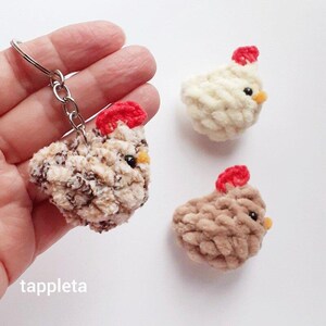 Plush Mini Chicken Keychain, Cute Tiny Chicken Toy, Purse Charm ...