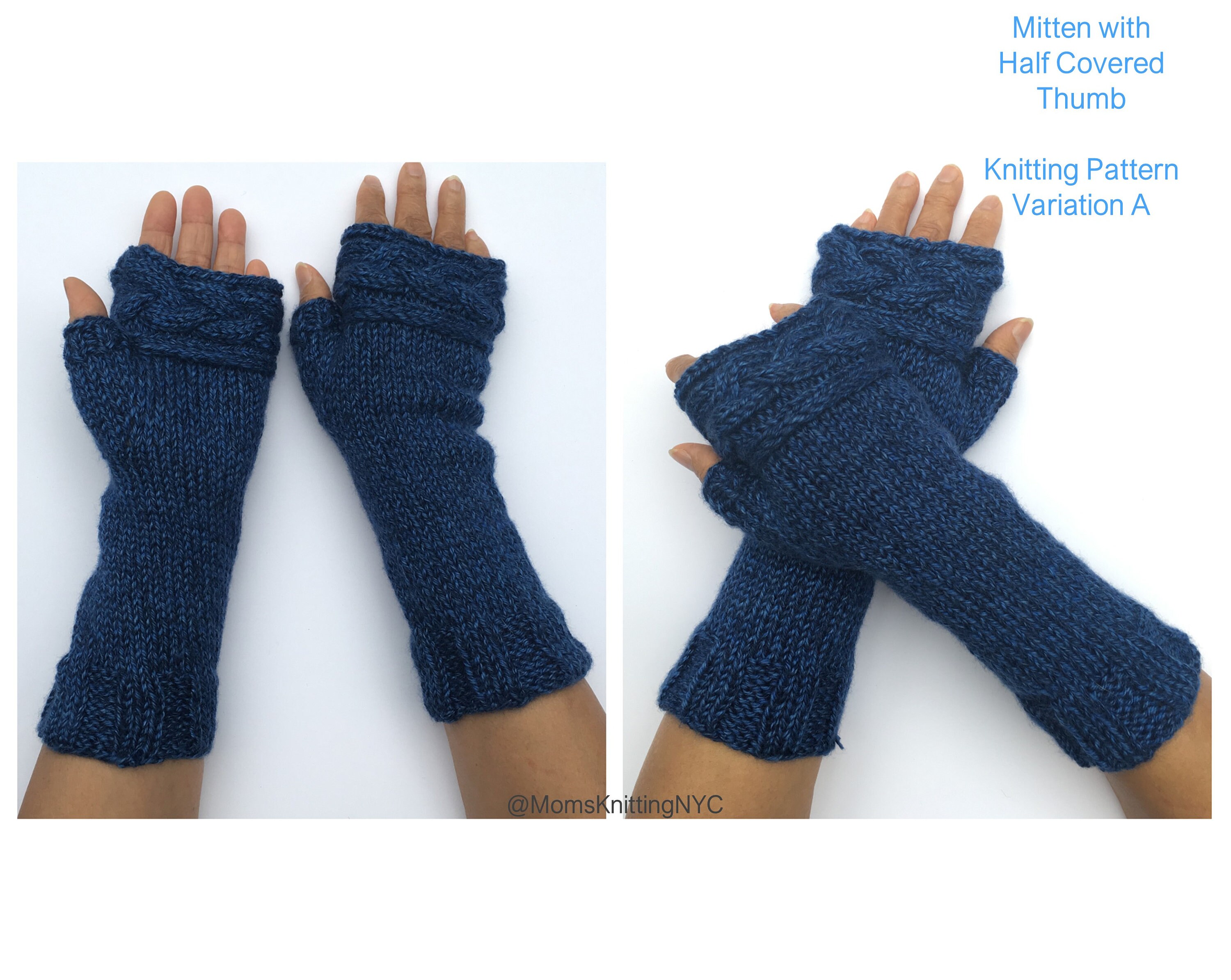Claire Outlander Fingerless Gloves Celtic Braid KNIT PATTERN - Etsy ...