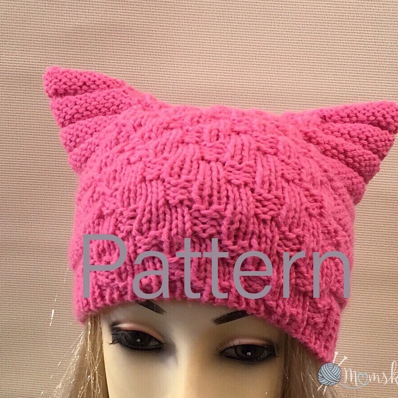 Knitted Cat Ear Hat - Etsy