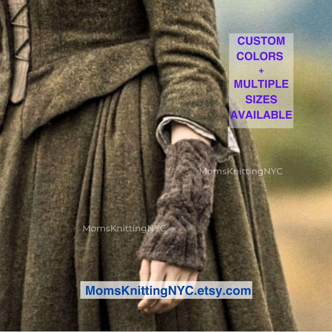 Claire Outlander Fingerless Gloves Arm Wrist Warmer Mittens, Sassenach ...