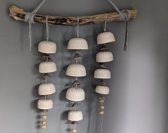 Ceramic , Handmade Bells ,wind Chime . - Etsy