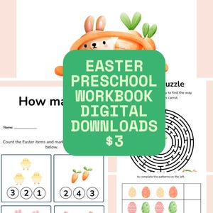 Easter Preschool Activity Pack, Easter Activity Printable, Easter ...