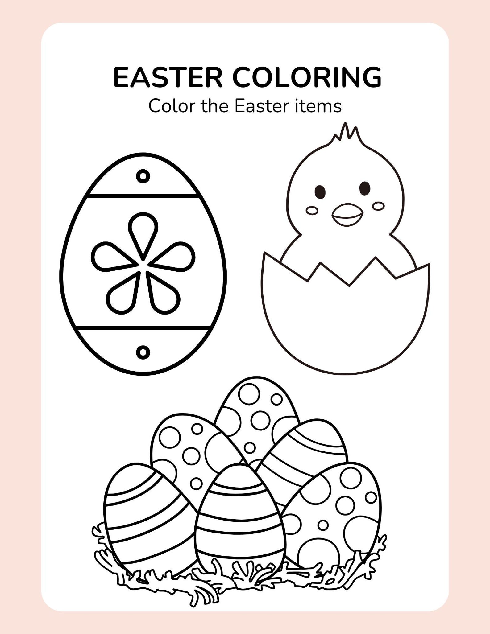 Easter Preschool Activity Pack, Easter Activity Printable, Easter ...