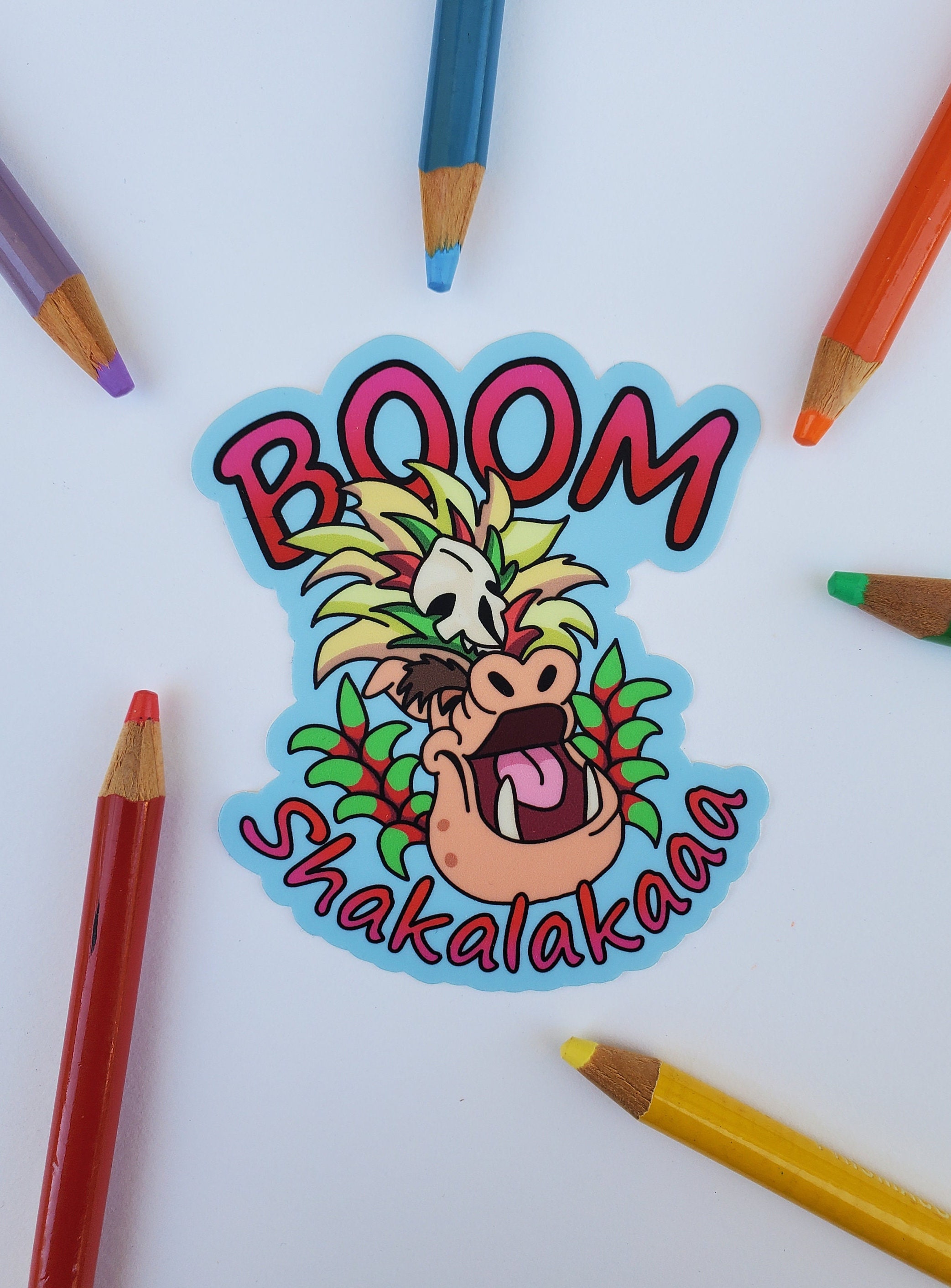 BOOM Shakalakaaa Muppet Treasure Island Fanart Vinyl Sticker - Etsy