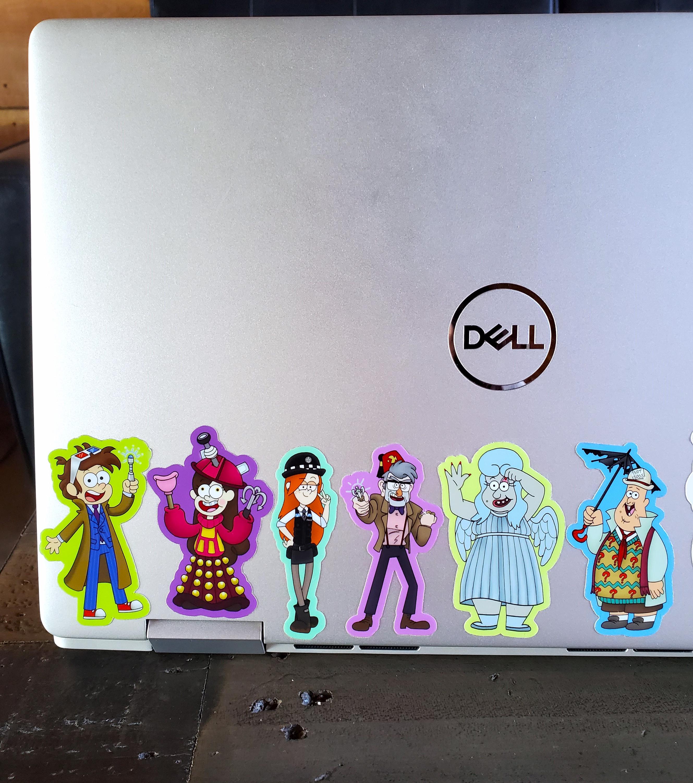 Gravity Falls/doctor Who Mashup Vinyl Sticker Pack - Etsy