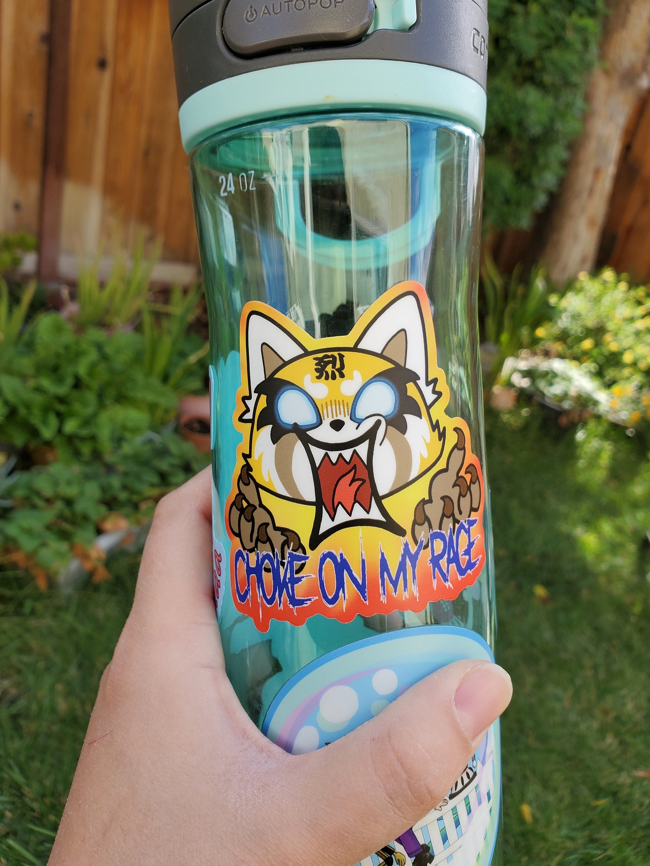 Choke on My Rage Aggretsuko Fanart Vinyl Sticker - Etsy