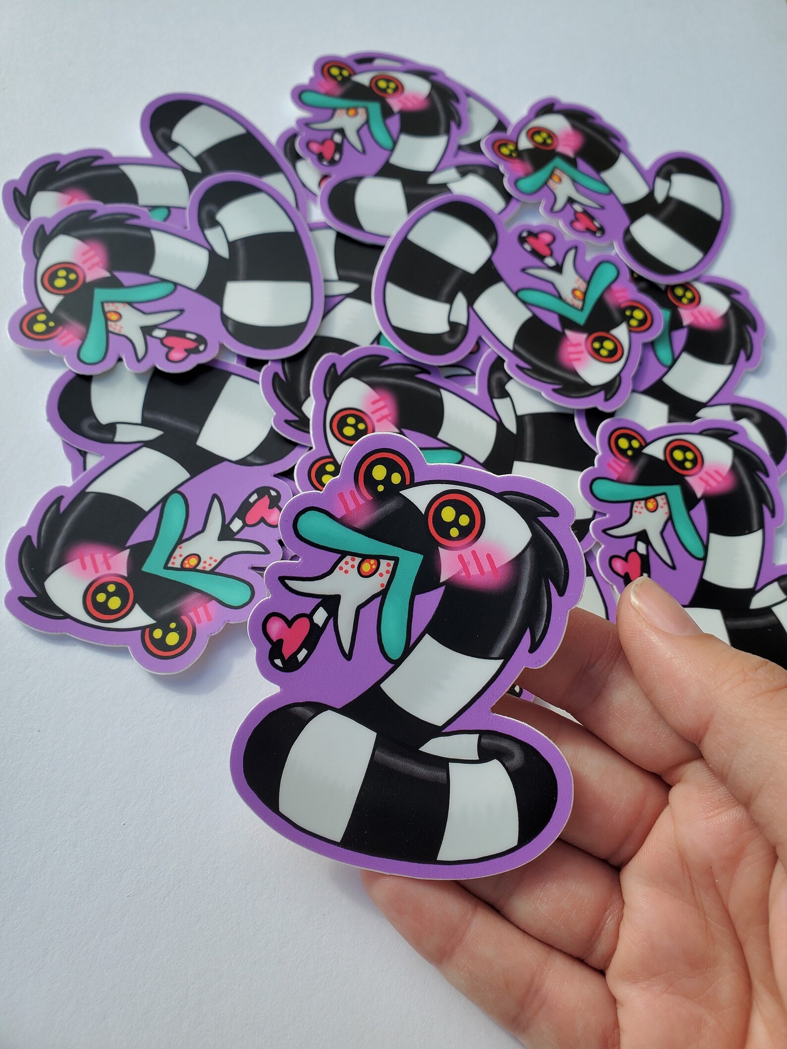 Beetlejuice Kawaii Sandworm Vinyl Sticker - Etsy