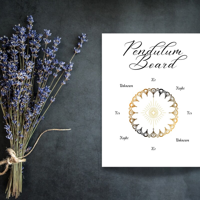 Pendulum Board Printable - Etsy