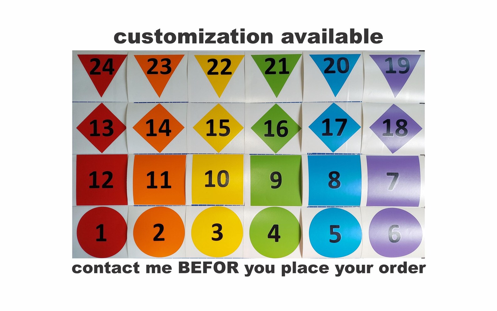 Teacher's Helper Set of 27 Floor Decals. Spots: line Leader, door ...