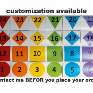 Teacher's Helper - Set of 27 Floor Decals. Spots: "line Leader", "door ...