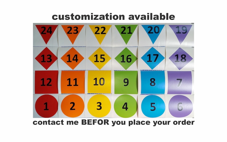 Teacher's Helper - Set of 27 Floor Decals. Spots: "line Leader", "door ...