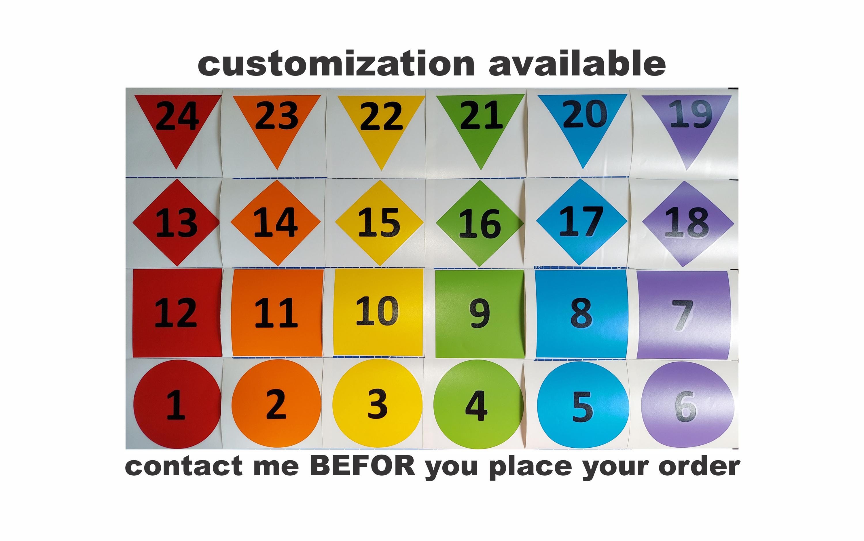 Teacher's Helper - Set of 27 Floor Decals. Spots: "line Leader", "door ...