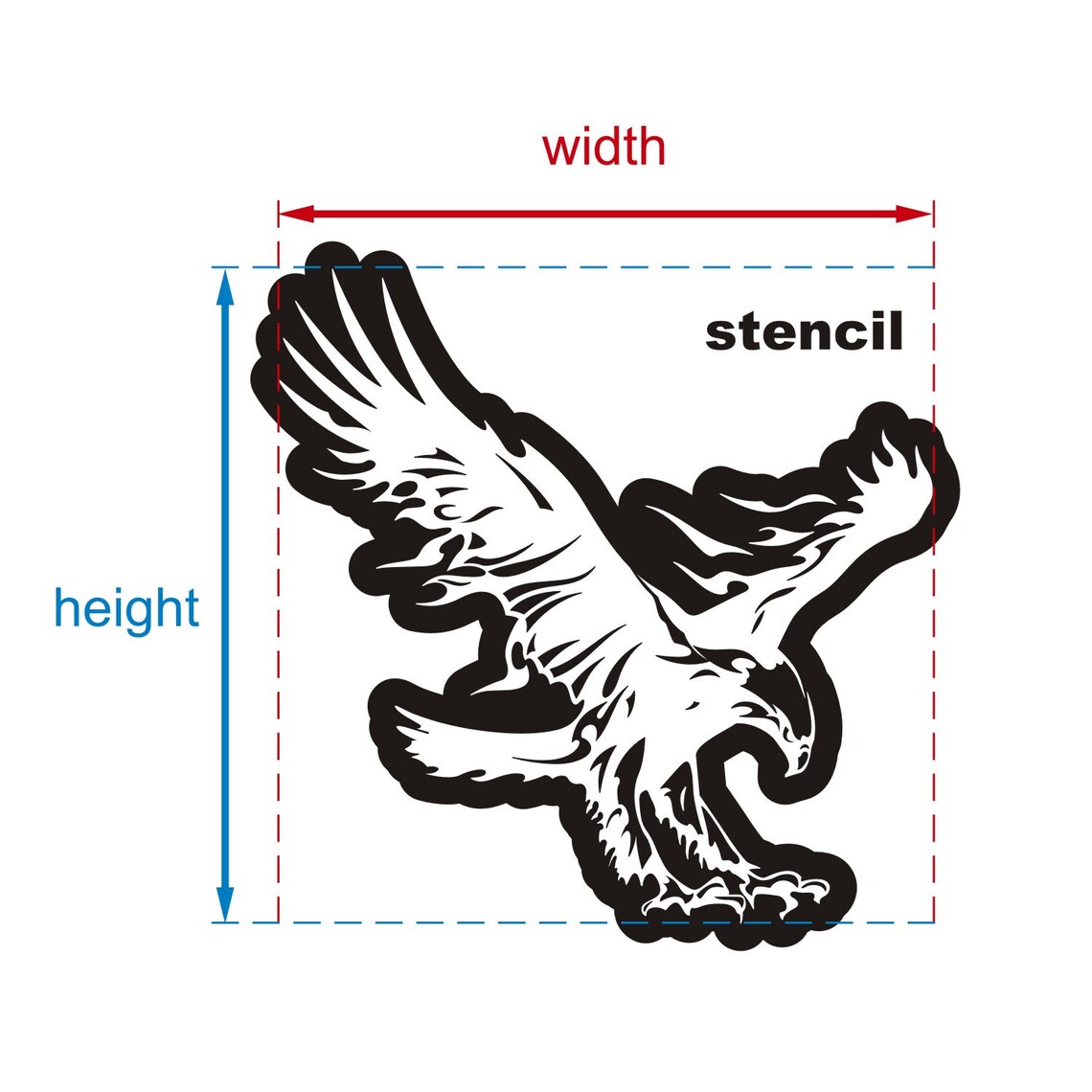 Eagle - Stencil or Decal - Etsy