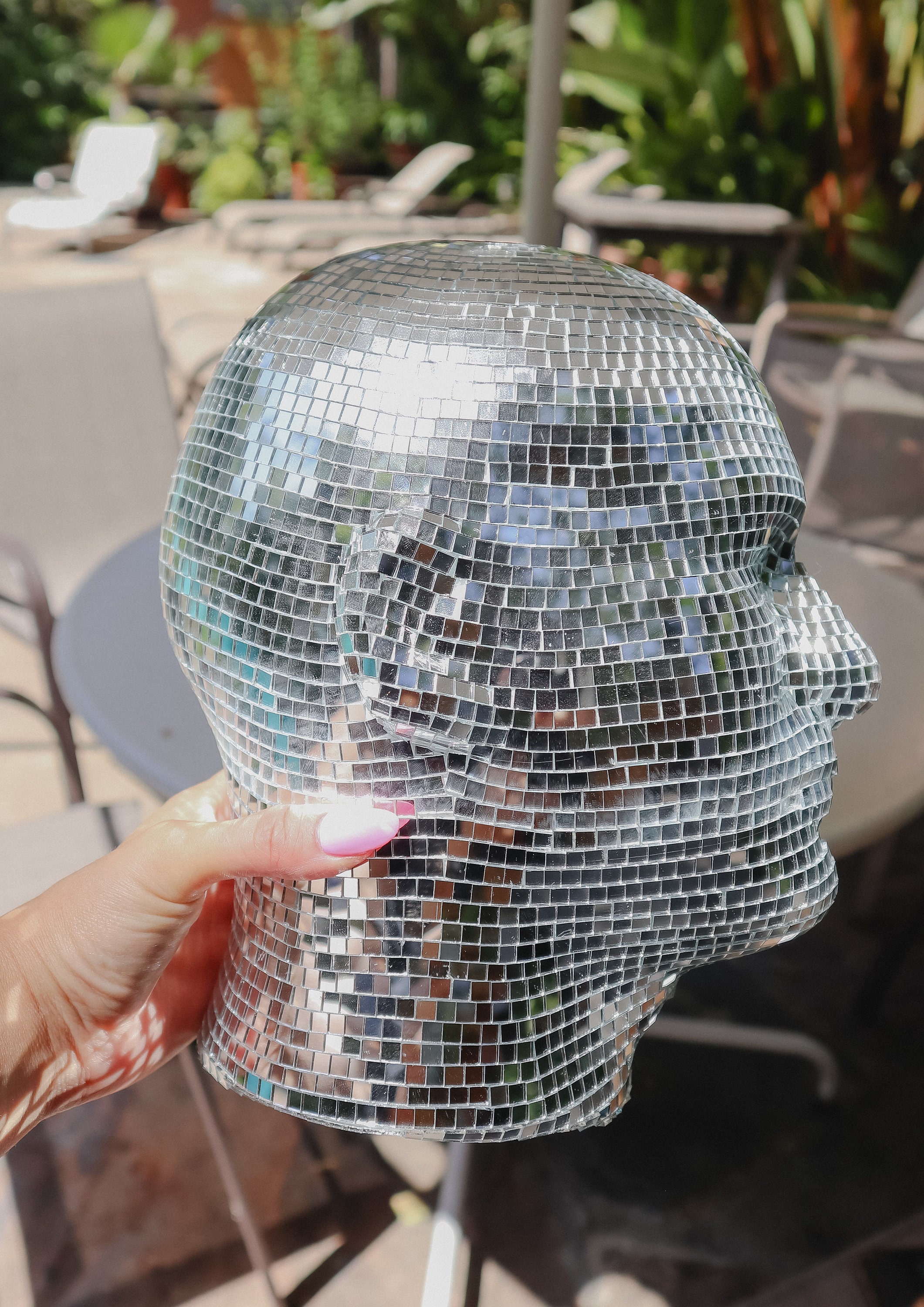 Mr. Disco Head Mirrored Mosaic Male Mannequin Head Disco Ball - Etsy