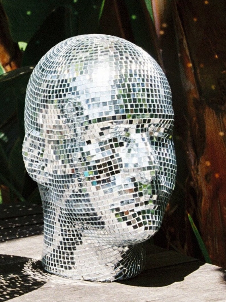 Mr. Disco Head Mirrored Mosaic Male Mannequin Head Disco Ball - Etsy