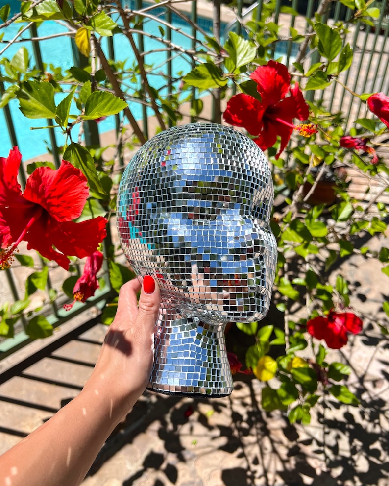 Disco Head Mirrored Mosaic Mannequin Head Disco Ball - Etsy
