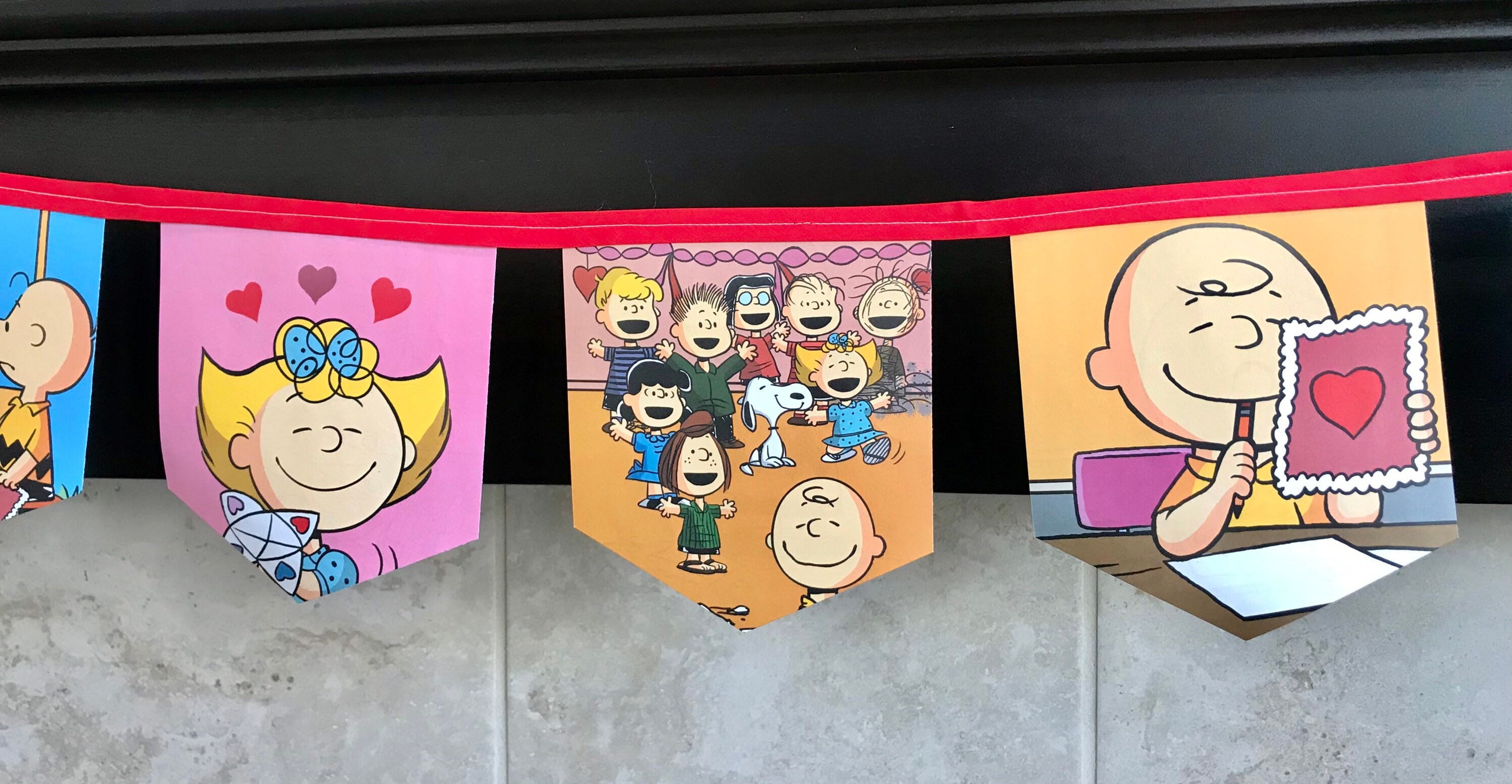 Happy Valentines Day Charlie Brown Party Banner Charlie - Etsy