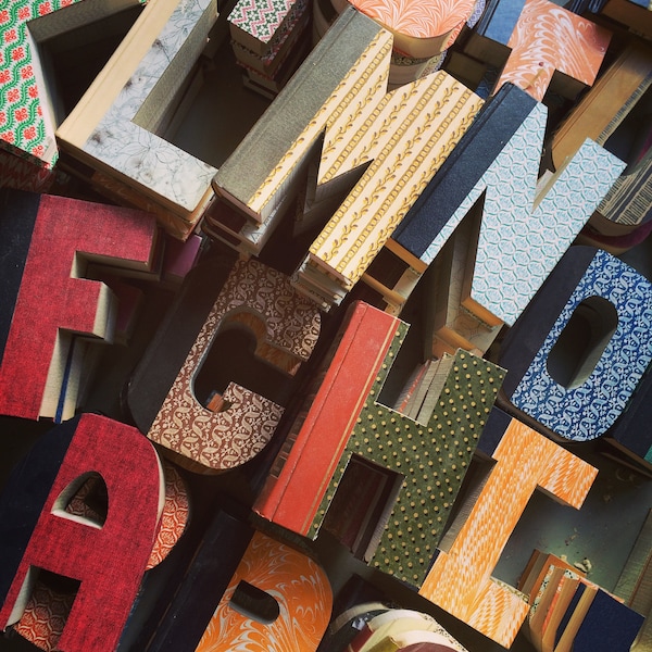 Book Letters - Etsy