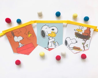 Peanuts, Charlie Brown and Snoopy Birthday Banner - Etsy