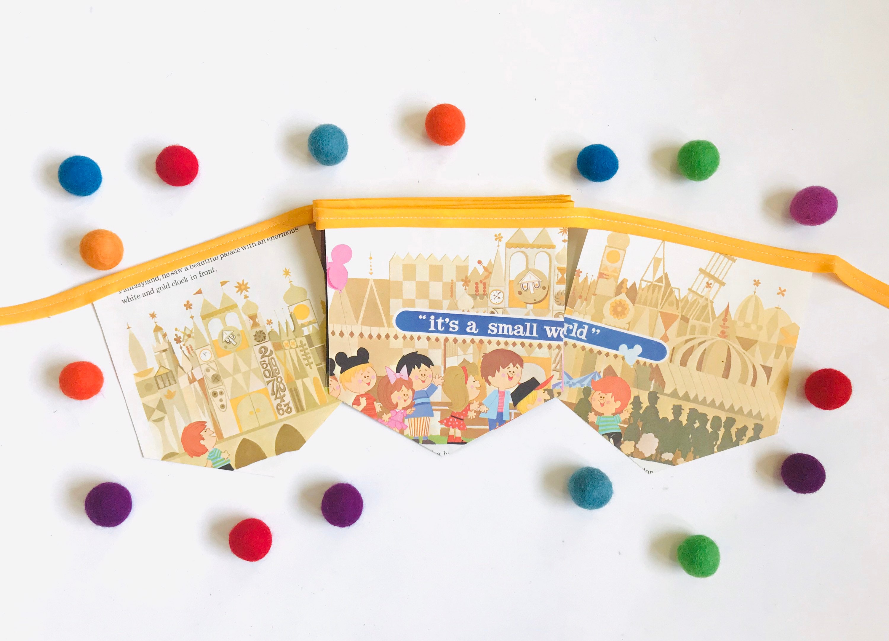 Its a Small World Birthday Party Banner Retro Disney - Etsy