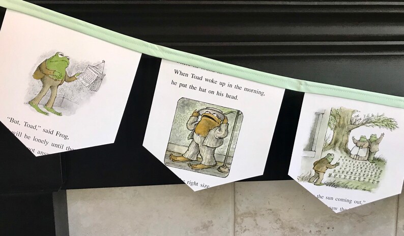Frog and Toad Book Banner Vintage Spring Banner Baby - Etsy