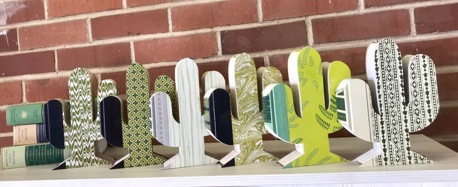 YOU PICK Cactus Decor Cactus Vintage Book Custom Cut - Etsy