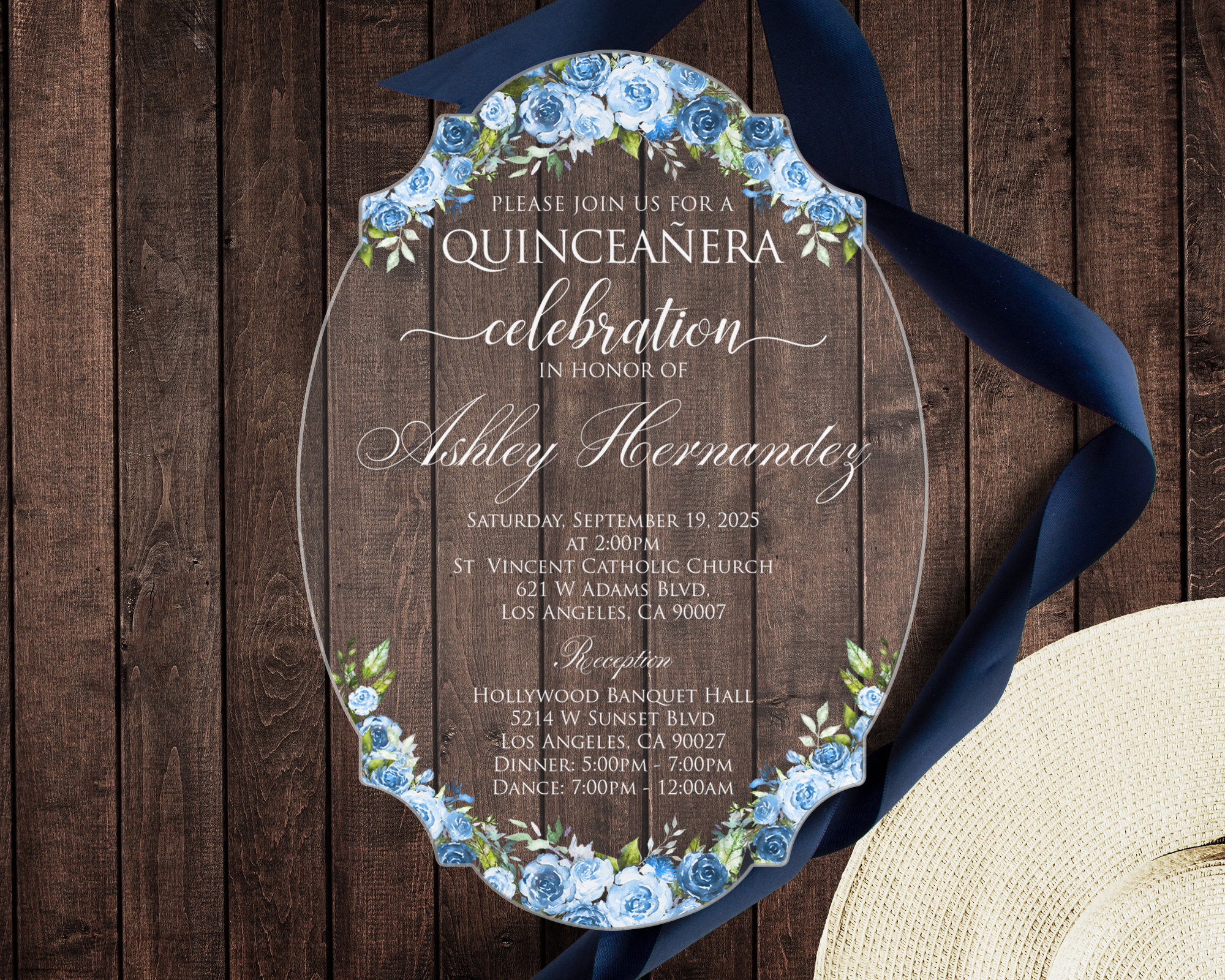 Acrylic Invitation Quinceañera Mirror - Etsy