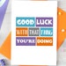 Funny Good Luck Card | Back to Work Card | New Job Card | New ...