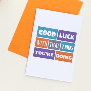 Funny Good Luck Card | Back to Work Card | New Job Card | New ...