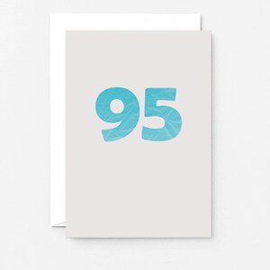 95 Years Card | 95th Birthday Card | Ninety Five Years Old | SE4069A6 ...