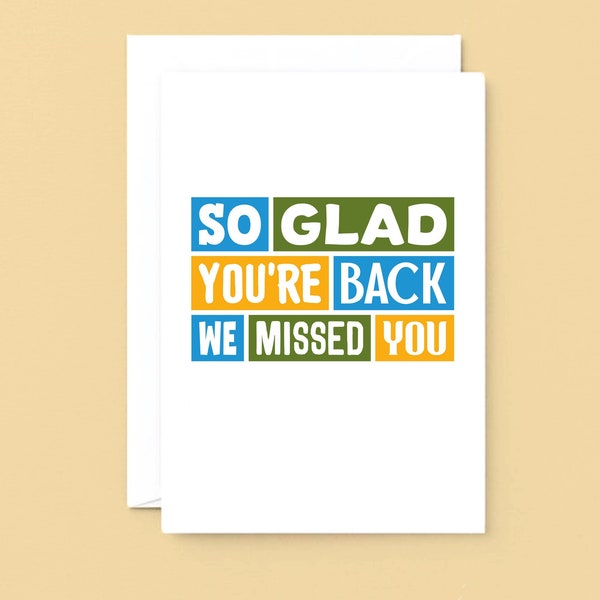 Welcome Back to Work Card - Etsy