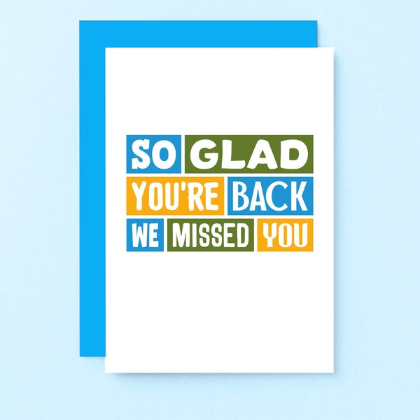 Welcome Back Card - Etsy