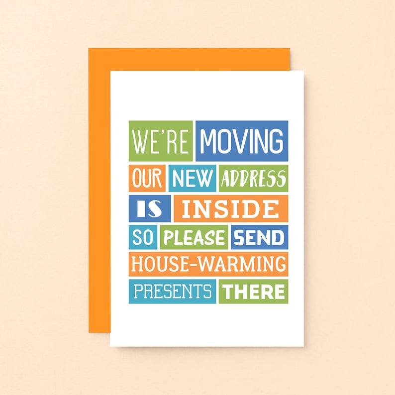 Funny We Are Moving Card | Moving House Announcement | New Home ...