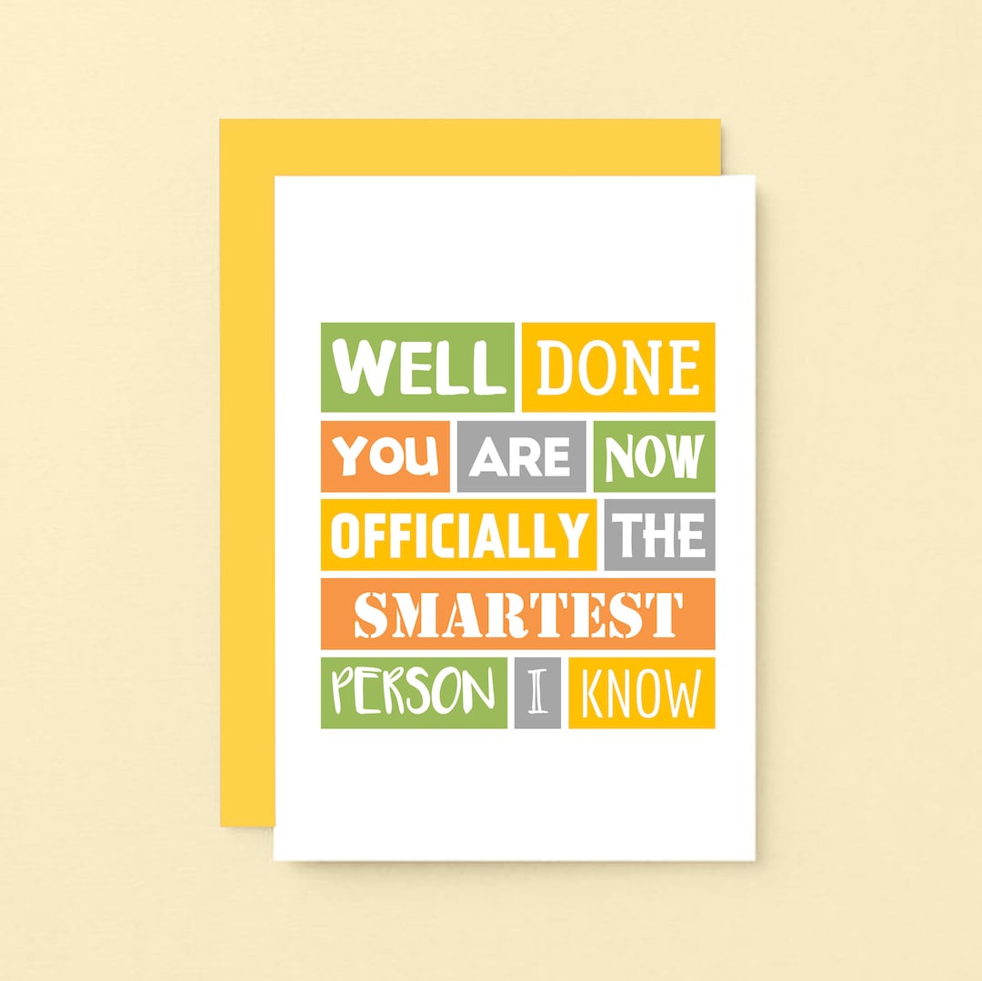 Funny Congratulations Card | University Graduate | College Graduation ...