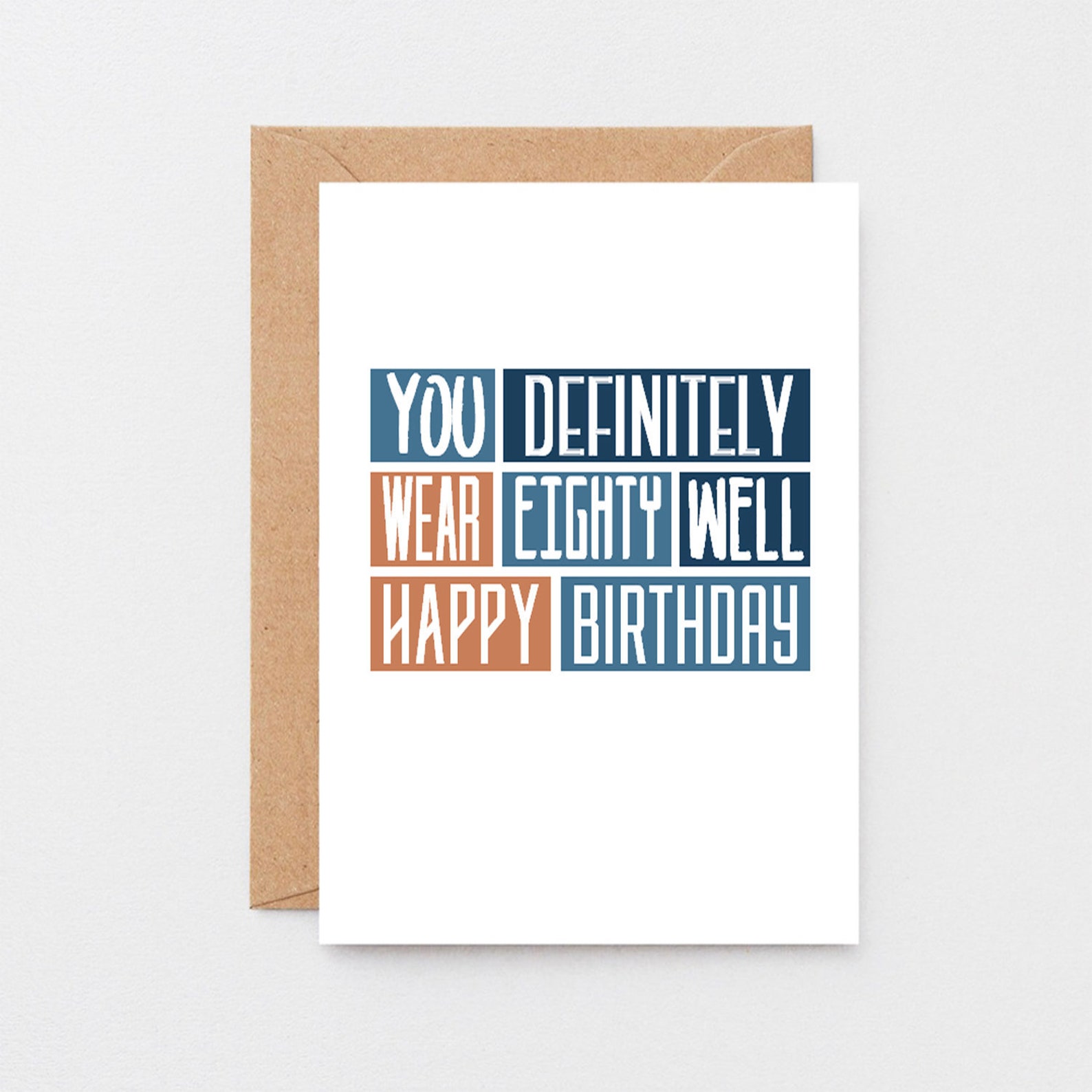 Eightieth Birthday Card 80th Birthday Eighty Birthday | Etsy