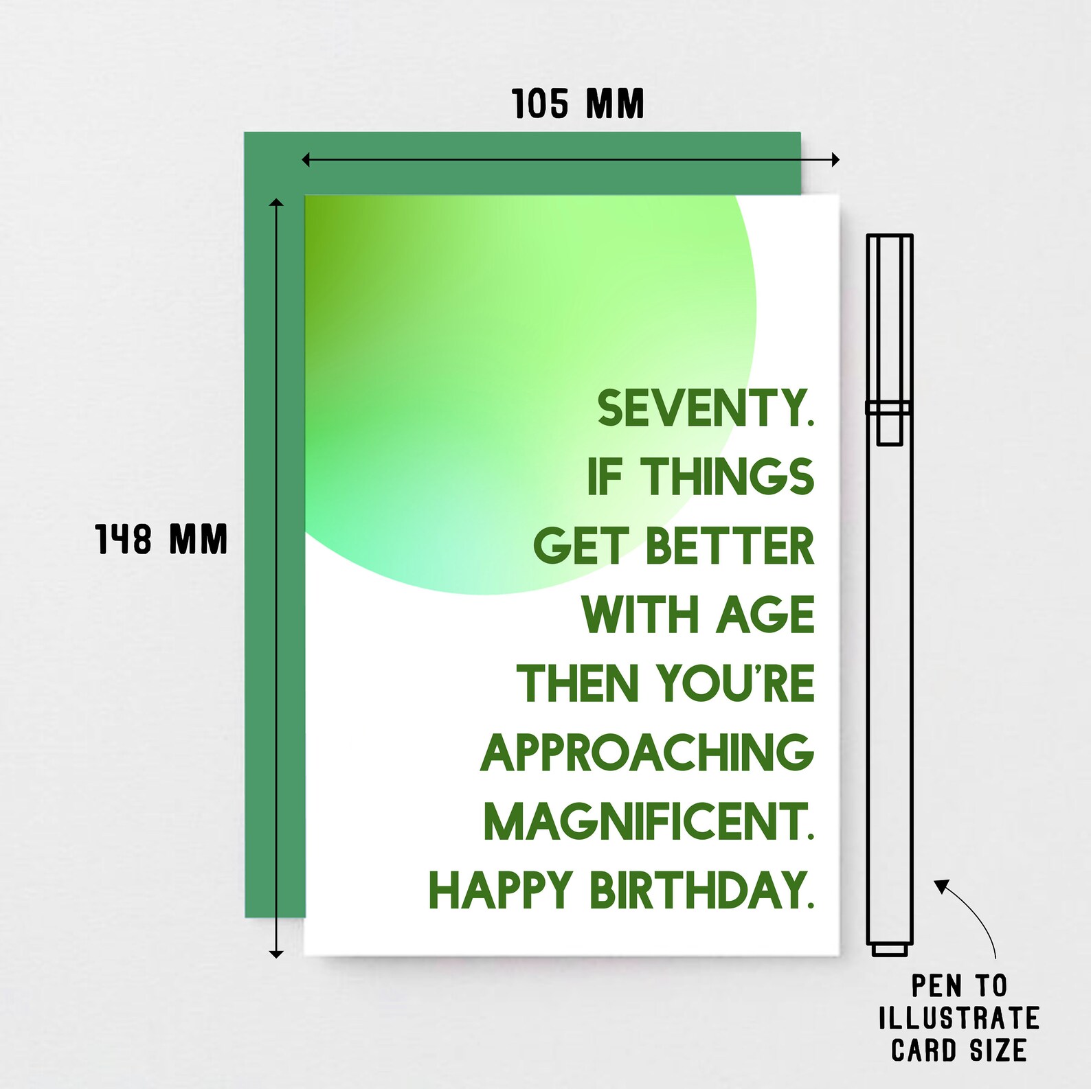 70th Birthday Card Seventieth Birthday Card Seventy - Etsy