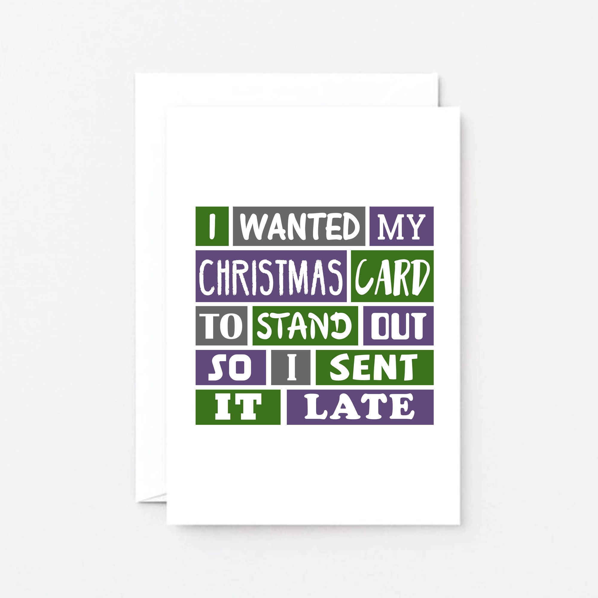 Funny Late Christmas Card Belated Christmas Sorry It's | Etsy
