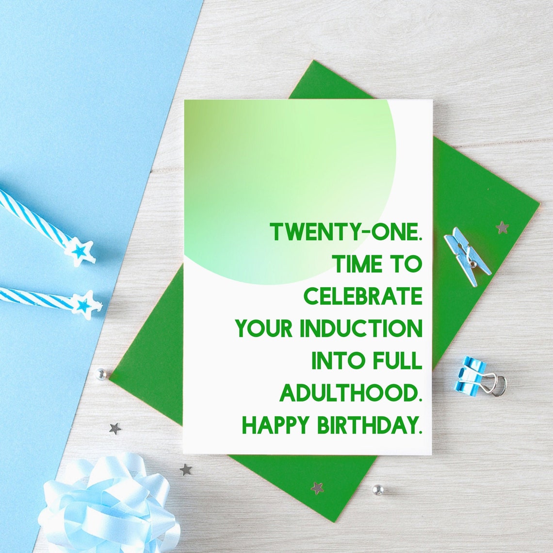 21st Birthday Card 21 Years Old Twenty First Birthday Card - Etsy UK