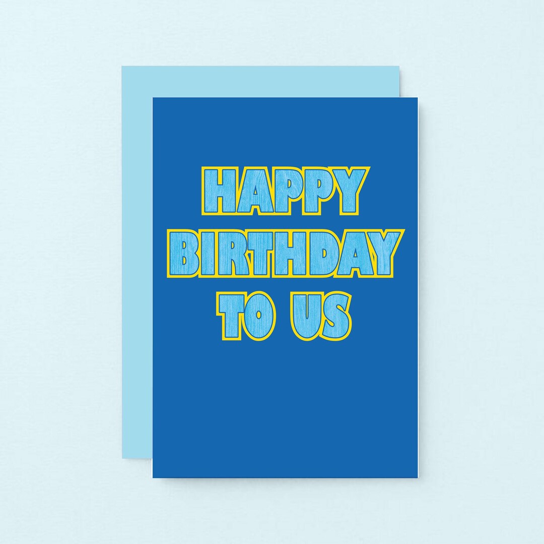 Birthday Card for Twin | Happy Birthday to Us | Twin Brother Birthday ...