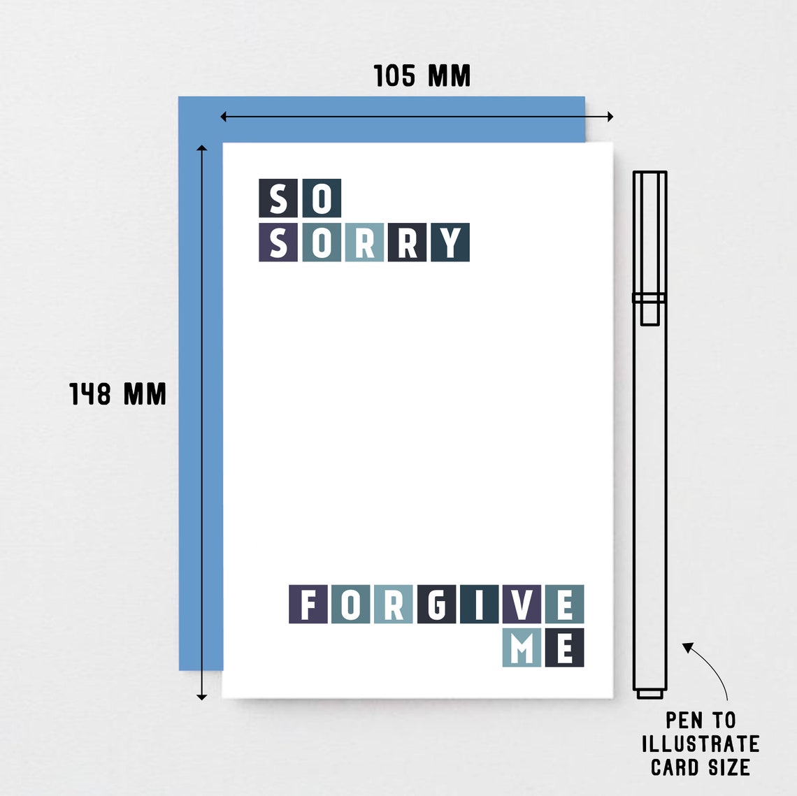 So Sorry Card Forgive Me Card Apologies Card I'm - Etsy