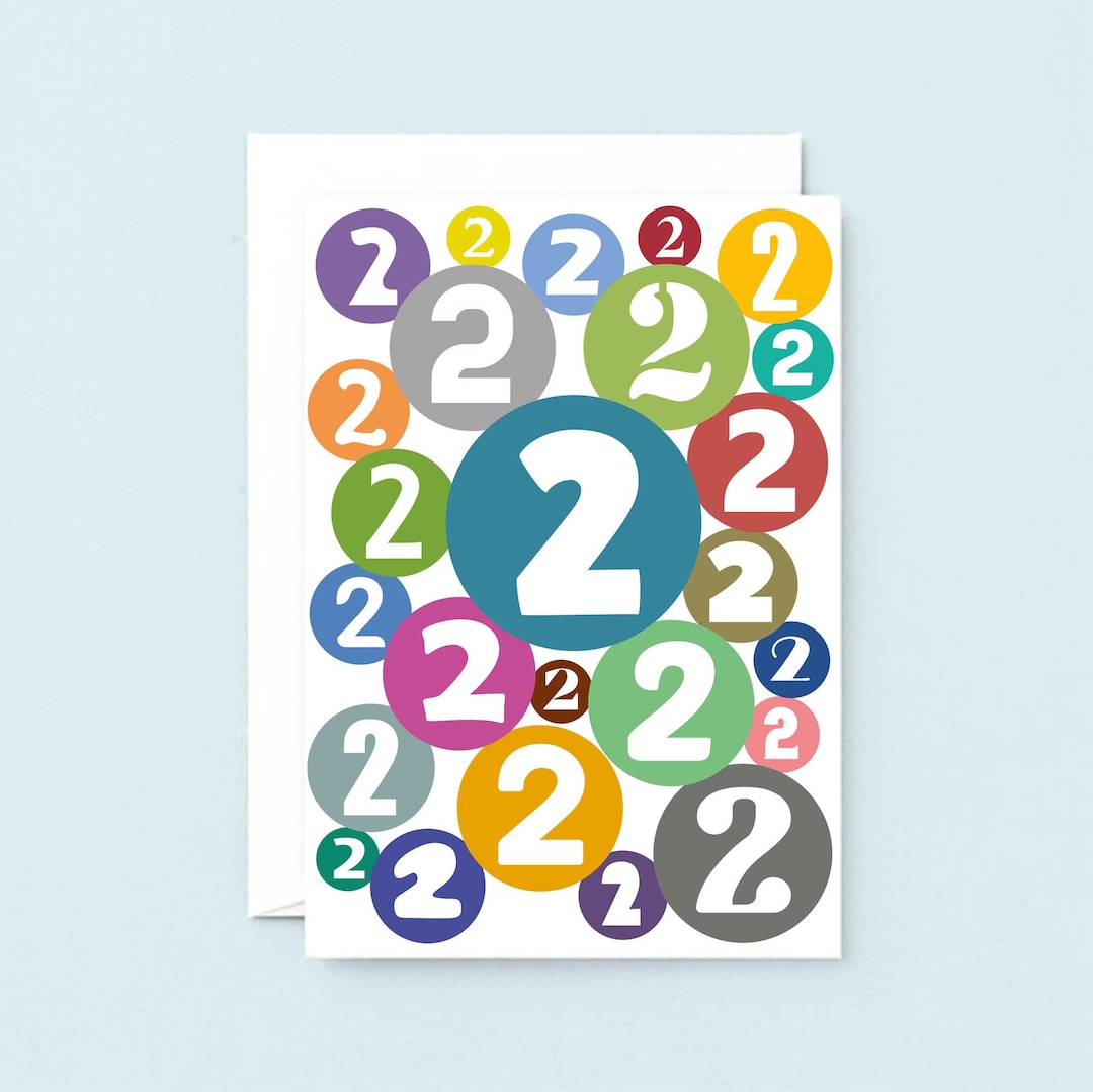 Fun Birthday Card For Two Year Old 2nd Birthday Card Big Card For 2 fun-birthday-card-for-two-year-old-2nd-birthday-card-big-card-for-2