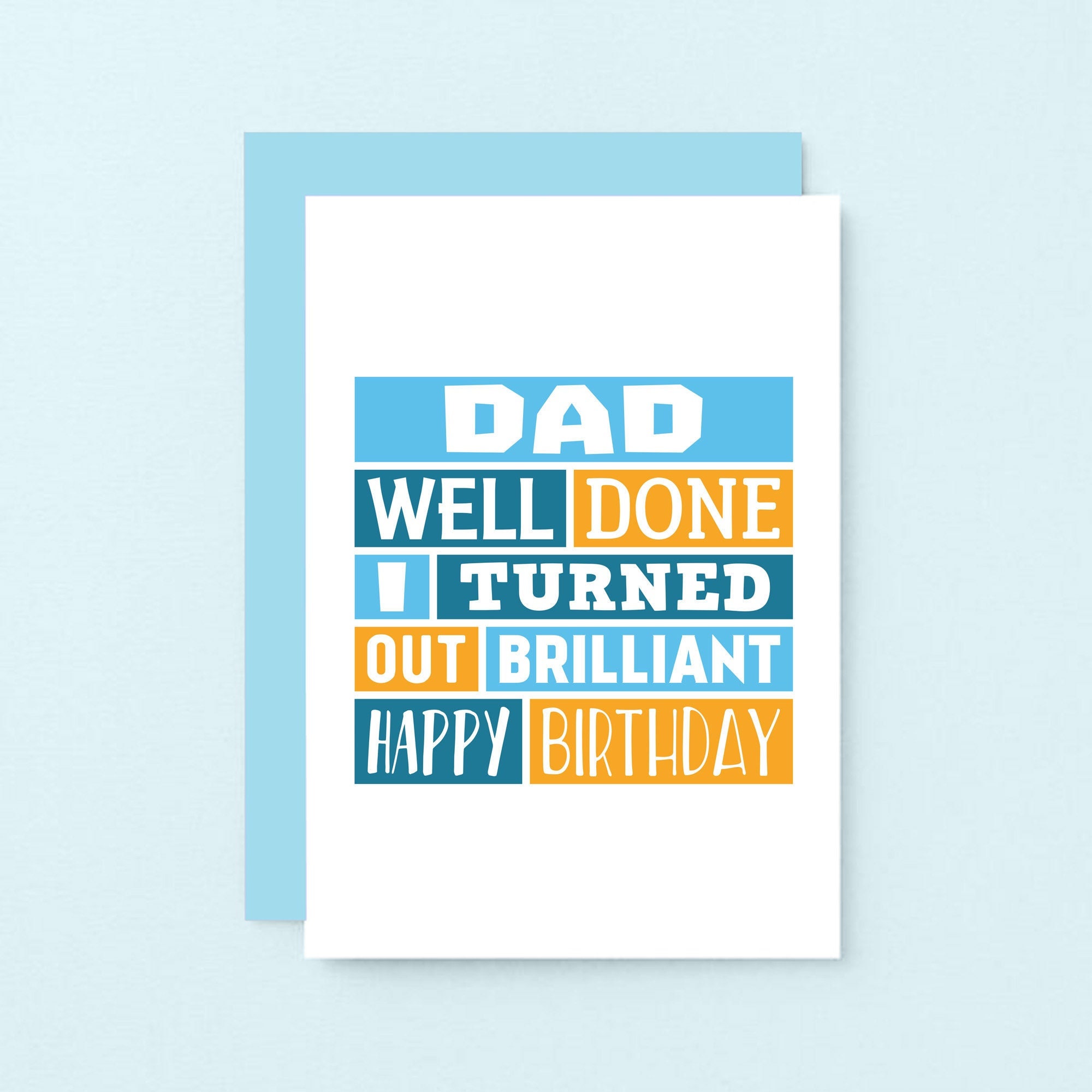 Funny Dad Birthday Card Funny Birthday Card for Dad Father - Etsy