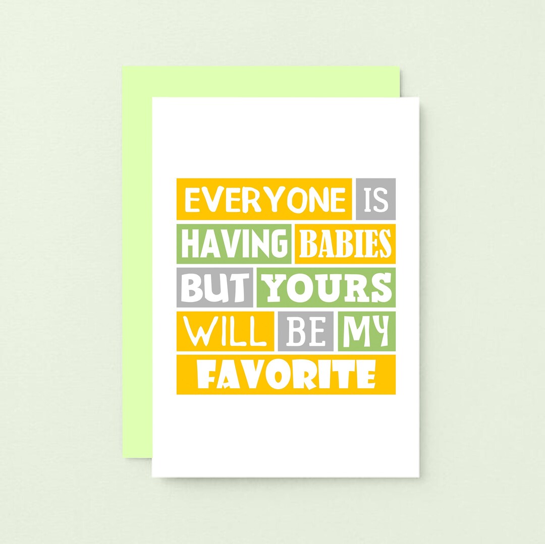 Funny New Baby Card | Funny Newborn Card | Baby Shower Card | New ...