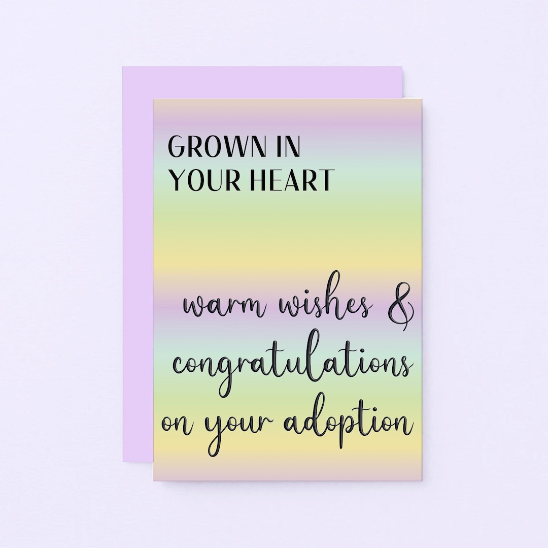 Adoption Congratulations Card | Adoption Day | New Baby Card | New ...
