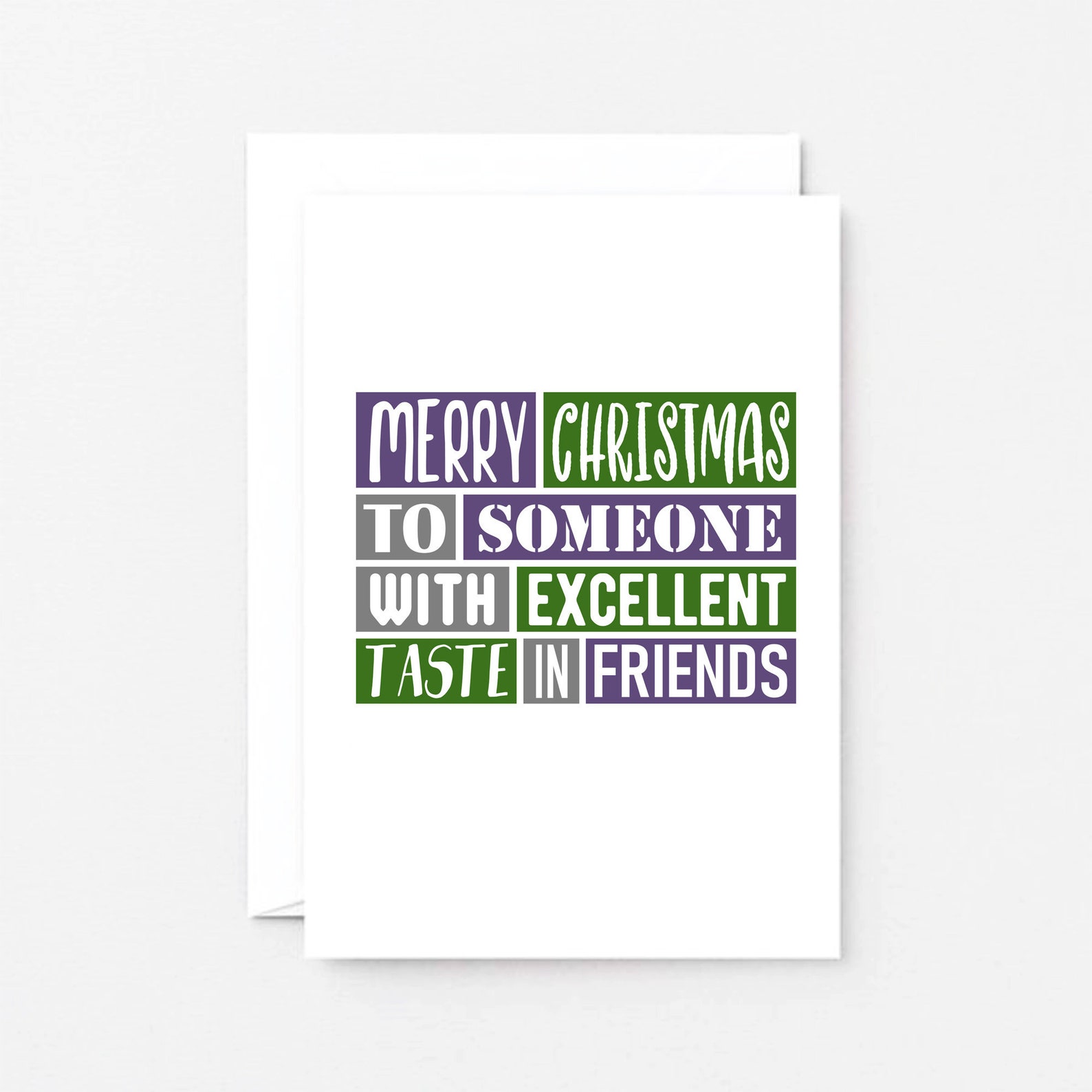 Funny Christmas Cards for Friend Merry Christmas Friend - Etsy